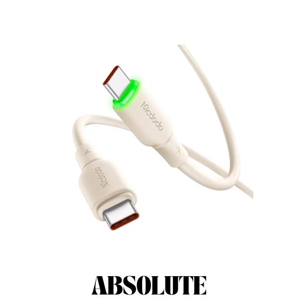 Mcdodo Type-C to Type-Cケーブル 1.2m 65W急速充電 PD対応 高速データ転送 USB-Cケーブル LED表示ライト付き 真の液体シリコン素材 タイの通販はau ...