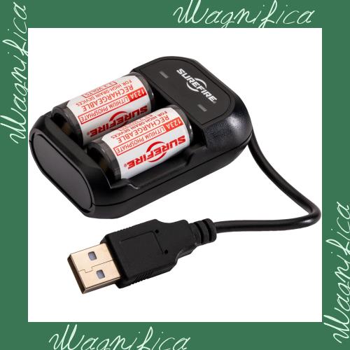 シュアファイア(SUREFIRE) TWO LFP123 LI-FE-PH RECHARGEABLE CELLS, CHARGERの通販はau ...