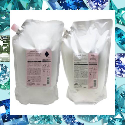 ミルボン ジェミールフラン シャンプー ダイヤ D 2500ml + トリートメント ジューシーグロッシー 2500g 詰替・業務用セット