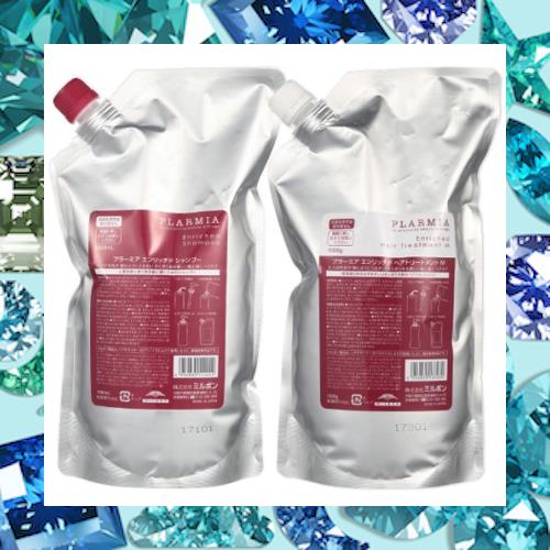 ミルボン プラーミア エンリッチド シャンプー 1000mL + トリートメント M 1000g 詰め替え セット