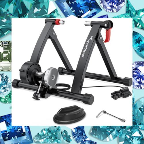 Sportneer ローラー台 自転車トレーナ 自転車トレーニング 固定式 自転車ローラー 6段階負荷調整 マグネット式 26〜28インチに対応 サイ
