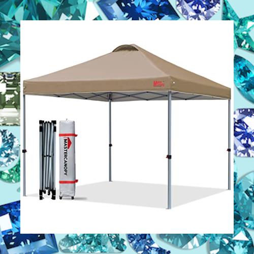 マスターキャノピー（MASTERCANOPY）ワンタッチタープテント 2M/2.5M/3M 三段階調節 スチールフレーム 風抜けベンチレーション 耐水 UVカ