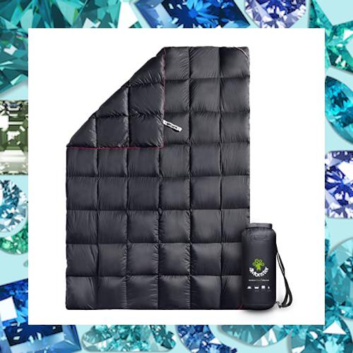 4Monster ダウン ブランケット マルチブランケット 防寒 アウトドア キャンプ 旅行 軽量 防水 防風 コンパクト ひざ掛け 肩掛け 掛け布団