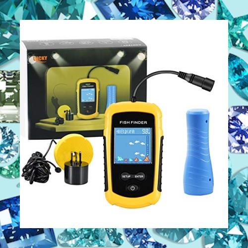 LUCKYLAKER 氷釣り カヤック 釣り ポータブル 魚群探知機 ワカサギ 海 ボート 魚探 フィッシング 携帯 小型 SUPフィッシング バス釣り