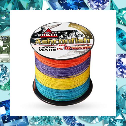 Ashconfish 釣り糸 16編 マルチカラー 1000M PE ライン