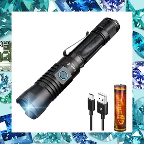 Trustfire 懐中電灯 充電式 軍用 最強 460ルーメン 超強遠射1100m LEDハンディライト タクティカルライト 高輝度 戦術フラッシュライト