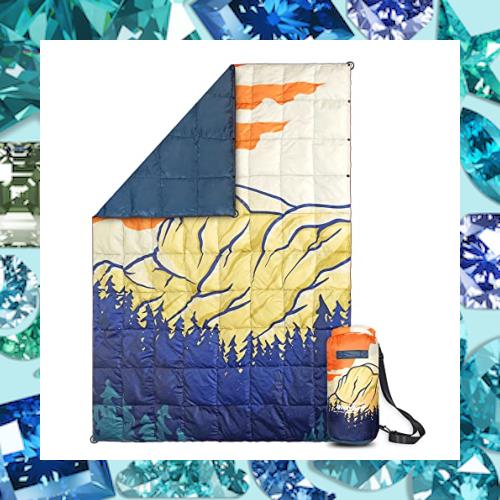 4Monster ダウン ブランケット マルチブランケット 防寒 アウトドア キャンプ 旅行 軽量 防水 防風 コンパクト ひざ掛け 肩掛け 掛け布団