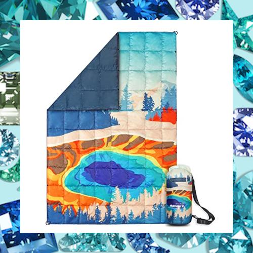 4Monster ダウン ブランケット マルチブランケット 防寒 アウトドア キャンプ 旅行 軽量 防水 防風 コンパクト ひざ掛け 肩掛け 掛け布団