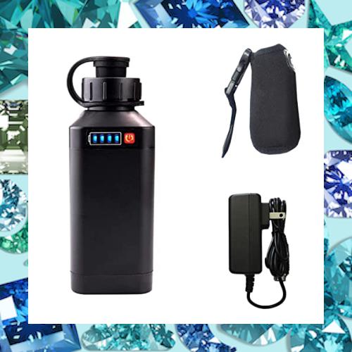 POVNAS 電動リール用 互換バッテリー 4500mAh LED残量計付き