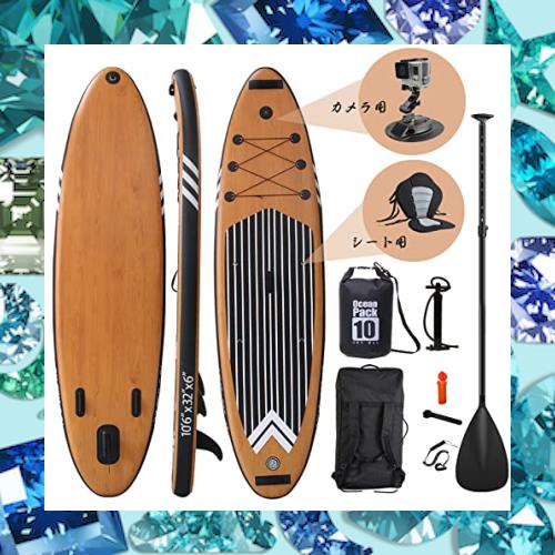 VONNSUP カメラスタンド付きサップボード インフレータブルスタンドアップパドルボード サーフボード10’6 320*82*15cm最大安全荷重150kg