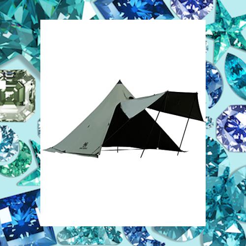 OneTigris Northgaze ポリコットンTC ワンポールテント 遮光 通気 1本メインポール付き 簡単設営 ポジショニングロープあり 2〜4人用 キ