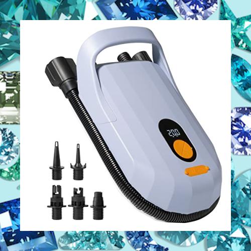 SUP 電動ポンプ サップ 空気入れ 電動 AIRBANK 7500mAhバッテリー内蔵