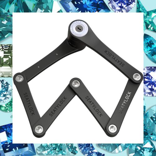 Seatylock フォルディロック ミニ折りたたみ自転車ロック - 特許取得済みの軽量高セキュリティ自転車ロック - 自転車やスクーターのため