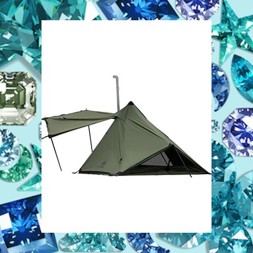 OneTigris CONIFER テント ソロテント 軍幕テント ポリコットンT/C 二股ポール 二又フレーム 煙突穴付き 焚火可 撥水 通気 遮光 簡単設営