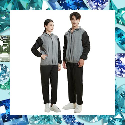[ＰＡＦＨＬ] サウナスーツ メンズ レディース 大量発汗 洗濯可 上下セット ダイエット 減量用 ランニングウエア スポーツウェア 筋トレ