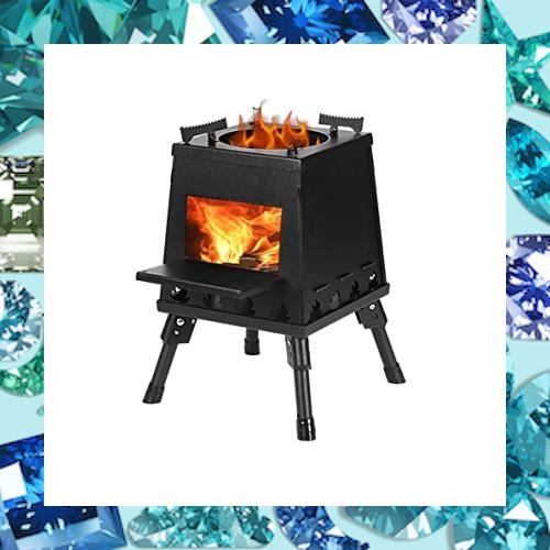 ZWSJLC 薪ストーブ 折り畳み 高効率 二次燃焼 キャンプストーブ 超軽量でポータブル ソロストーブ 組み立て簡単 ハイキング バックパッキ