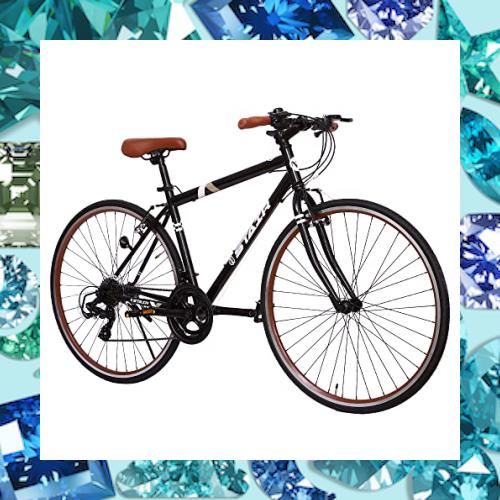 クロスバイク 自転車 700x25c シマノ製14段変速 超軽量高炭素鋼フレーム カラーリム 初心者 フラットハンドル 前後Vブレーキ 通勤 通学