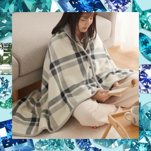 Atokazo ひざ掛け 4way ブランケット 着る毛布 ボタン付き あったか フランネル 吸湿発熱 防寒対策 静電気防止 洗える ハーフケット 肩掛の通販はau PAY マーケット ...