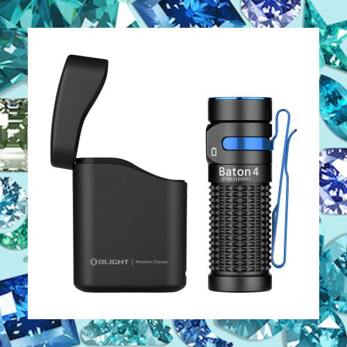 OLIGHT(オーライト) Baton 4 Kitフラッシュライト 1300ルーメン 充電ケース付き 小型 強力 無段階調光ミニledライト 懐中電灯 ハンディラ