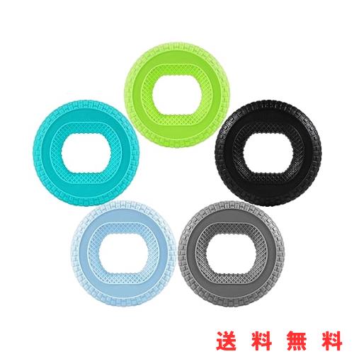 KUWAN 握力トレーナー ハンドグリップ リハビリ 指エクササイズ ハンドエクササイズリング 指ストレッチャー 筋力トレ リング型 指の強化 ...