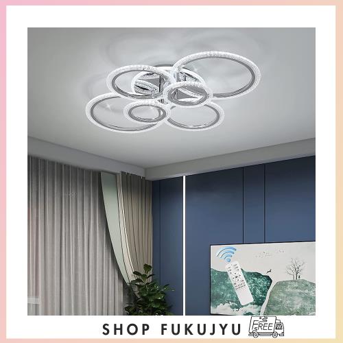 LED シーリングライト 北欧 円形省エネ アクリルシャンデリア ~12畳 おしゃれ リモコン付き 無段階調光調色 節電天井照明 照明器具 玄関/