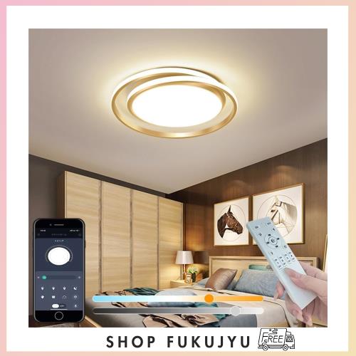 KOVOL LED シーリングライト 8畳 10畳 12畳 おしゃれ 北欧 照明器具 天井 「APP遠隔制御 無段階調光調色 引っ掛対応 工事不要 日本語取説