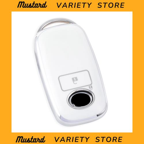 YANMW キーケース適合トヨタ ライズ ダイハツ ロッキー 新型タフト キー カバー ルーミー スマートキーケース (2ボタン, シルバーホワイの通販はau PAY マーケット ...