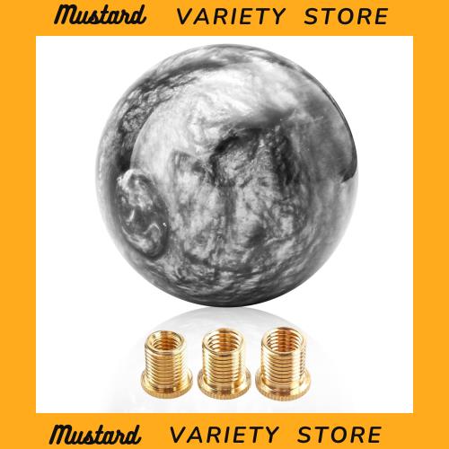 YESHMA 汎用 シフトノブ ボール ギアノブ MT車 AT車 シフトレバー ボール型 丸 本体 M12x1.25 アダプター M10x1 ...