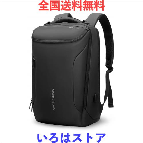 [マークライデン] バックパック 防水ビジネスリュック メンズ用 30L大容量 盗難防止ラップトップバッグ17インチパソコン対応 黒