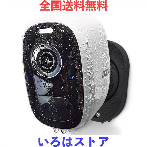 【400万画素 ・夜間カラー撮影】防犯カメラワイヤレス屋外強力磁石ブラケット　動体感知アラーム AI分析技術　警報通知 発光威嚇　双方向