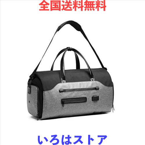 3WAYガーメントバッグ 50L大容量 IDEASHOW スーツ収納/靴収納ダッフルスーツカバー 型くずれ防止ボストンバッグ 出張用ビジネスバッグ リ