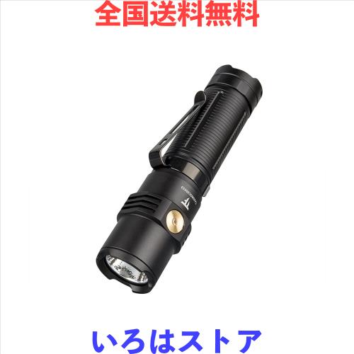 Trustfire EDC懐中電灯 強力 小型 led 軽量 磁気充電 フラッシュライト 軍用 最強 大容量 3300ルーメン 超強遠射ライト362M、IP68防塵・