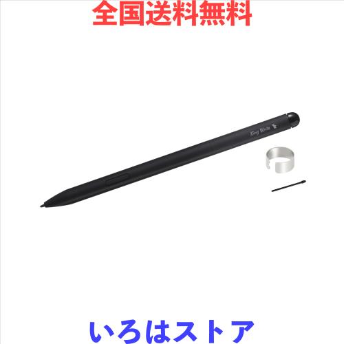 King Write MR05 黒 Galaxy Note | 富士通 Quaderno クアデルノ (Gen.2/Gen.3C) 用EMRスタイラスペン 高精度 最大4096レベル筆圧対応 パ