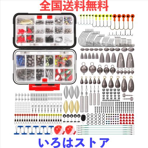 TRUSCEND（トラセンド）釣りセット 道具 様々仕掛け、ウェイト、シンカー、フック、スナップリーダーが含まれる 幅広く使用 厳選されたつ