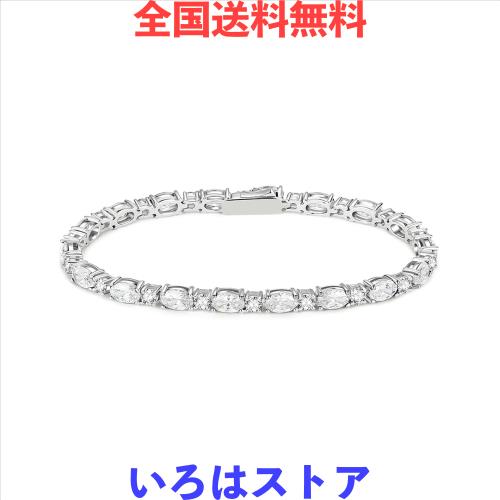 FANCIME テニス ブレスレット レディース クリア ジルコニア 4月 誕生石 幅4mm tennis 腕輪 ジルコニア シルバー S925 お守り クリスマス