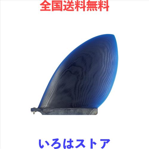 UP SURF サーフ ロングボード/SUP センター フィン SUP ロングボード用 サーフボード センター D-フィン ブルー/レッド 10 インチ グラス