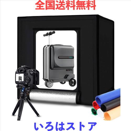 DUCLUS 撮影ボックス 60cm 撮影ブース 折りたたみ、Light Box 簡易 写真スタジオ 調光可能な120個のLEDライト、6色背景 大型商品撮影用キ