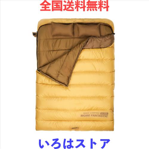 BISINNA キャンプ寝袋 二人用 シュラフ アウトドア 封筒型 コンパクト 連結解体可能 春秋 夏用 丸洗い可能 家族用 車中泊 キャンプ用品