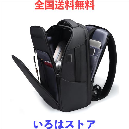 [Fenree.geer] 【38L大容量】ビジネスリュック メンズ バックパック 拡張機能付き 通勤バッグ ファスナー改良 180°開閉可能 多機能リュ