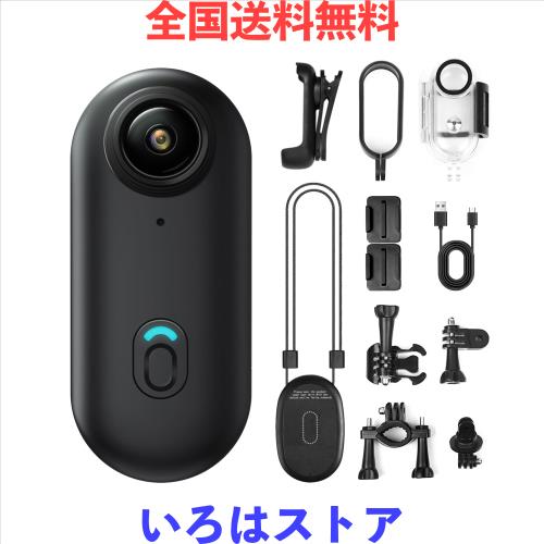 CYI 4Kアクションカメラ 170度広角小型ウェアラブル ビデオカメラ ボディカメラ 循環録画 クリップ型 バッテリー寿命140分 30m防水 Vlog