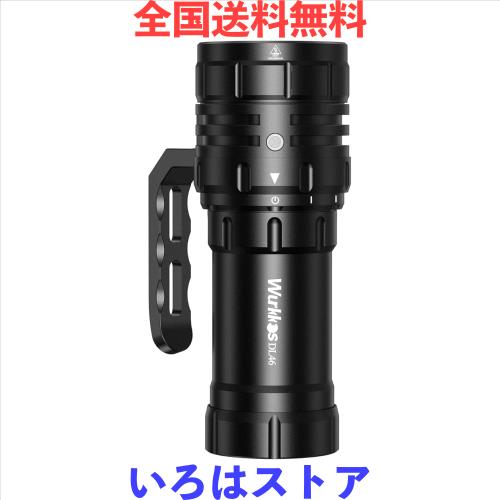 Wurkkos DL46 の飛び込みライト、20000 の内腔の Scuba のダイビングの懐中電燈、再充電可能なタイプ C、6* XHP50 LED 3 モード極度の明