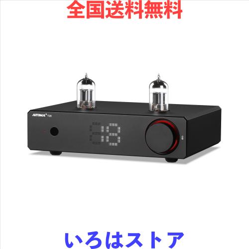 AIYIMA T20 フルバランスHi-Fi真空管プリアンプ TUBE ECC83プリアンプ LME49720（交換可能）＋OPA1612チップ XLR/RCA入出力 デジタルボリ