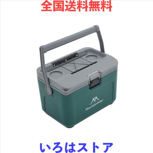 Mountainhiker クーラーボックス 16L 小型 軽量 PU断熱材採用 最大48時間保冷 アウトドア・キャンプ・ピクニック用 飲料や食品の持ち運び