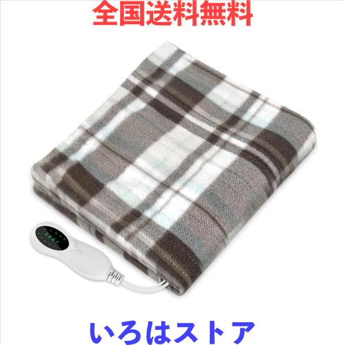 電気毛布 掛け 敷き兼用 【10段階温度調節？2/4/6H切タイマー 】 電気しき毛布 敷き 80W 省エネ 速暖 150×80cm 軽くて柔かい生地 洗える