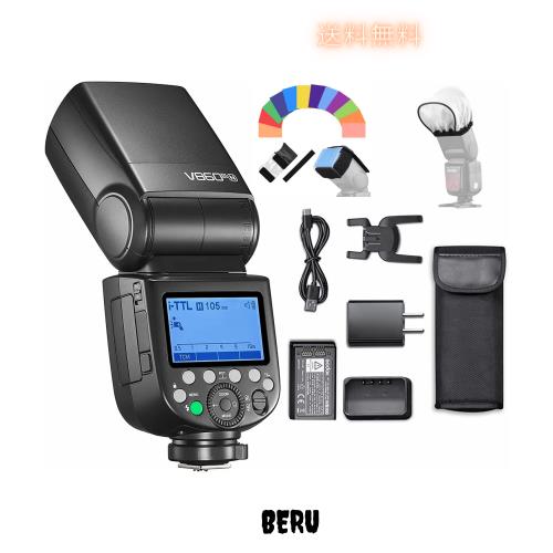 【GODOX正規代理店】GODOX V860III-N カメラフラッシュ 2.4G GN60 1/8000S TTL HSS 高速同期 Nikon D800 / D700 / D7100 / D7000 / D5200