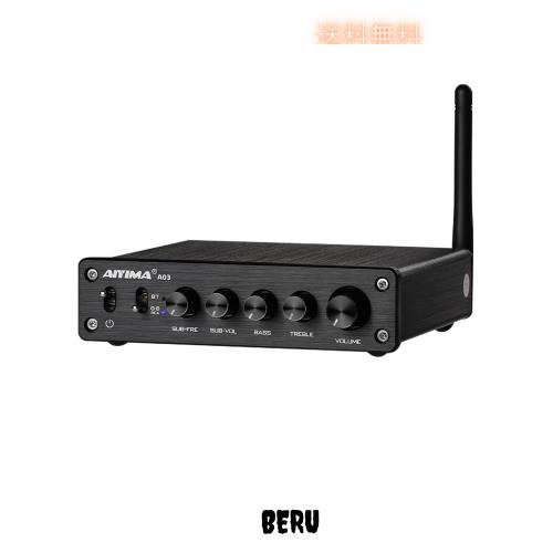 AIYIMA A03 TPA3116サブウーファーBluetoothアンプHiFi TPA3116D2 2.1チャンネルデジタルオーディオアンプ50W * 2 + 100W DC12-24V