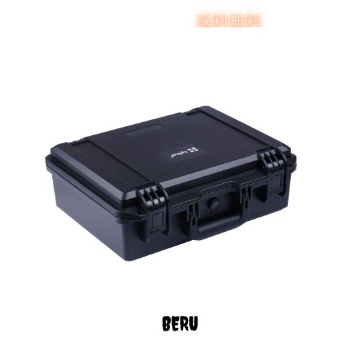 Lykus HC-3810 防水ケース 格子状カットスポンジが内蔵 内寸:38x28x13.5cm カメラ、ピストル、小型ドローン、ビデオカメラ、アクションカ