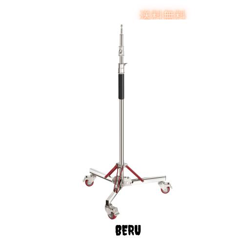 Neewer ライトスタンド 三脚スタンド 100%ステンレス鋼 頑丈 最大高さ305cm 調整可能 キャスター付き 写真スタンド ホイールベース スタ