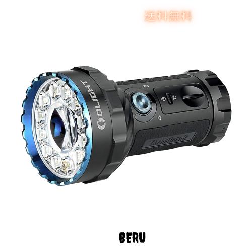 OLIGHT(オーライト) Marauder 2 懐中電灯 ledフラッシュライト 強力 最強 ハンディライト 14000ルーメン 射程800M 54Hランタイム アルミ