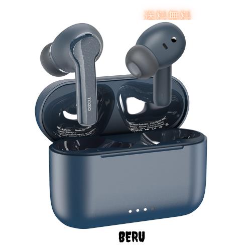 TOZO NC2 ワイヤレスイヤホン 極上の音体験 ANC/ENC搭載 ノイズキャンセリング 最大35dBのノイズを低減 Bluetooth 大容量バッテリー 最大